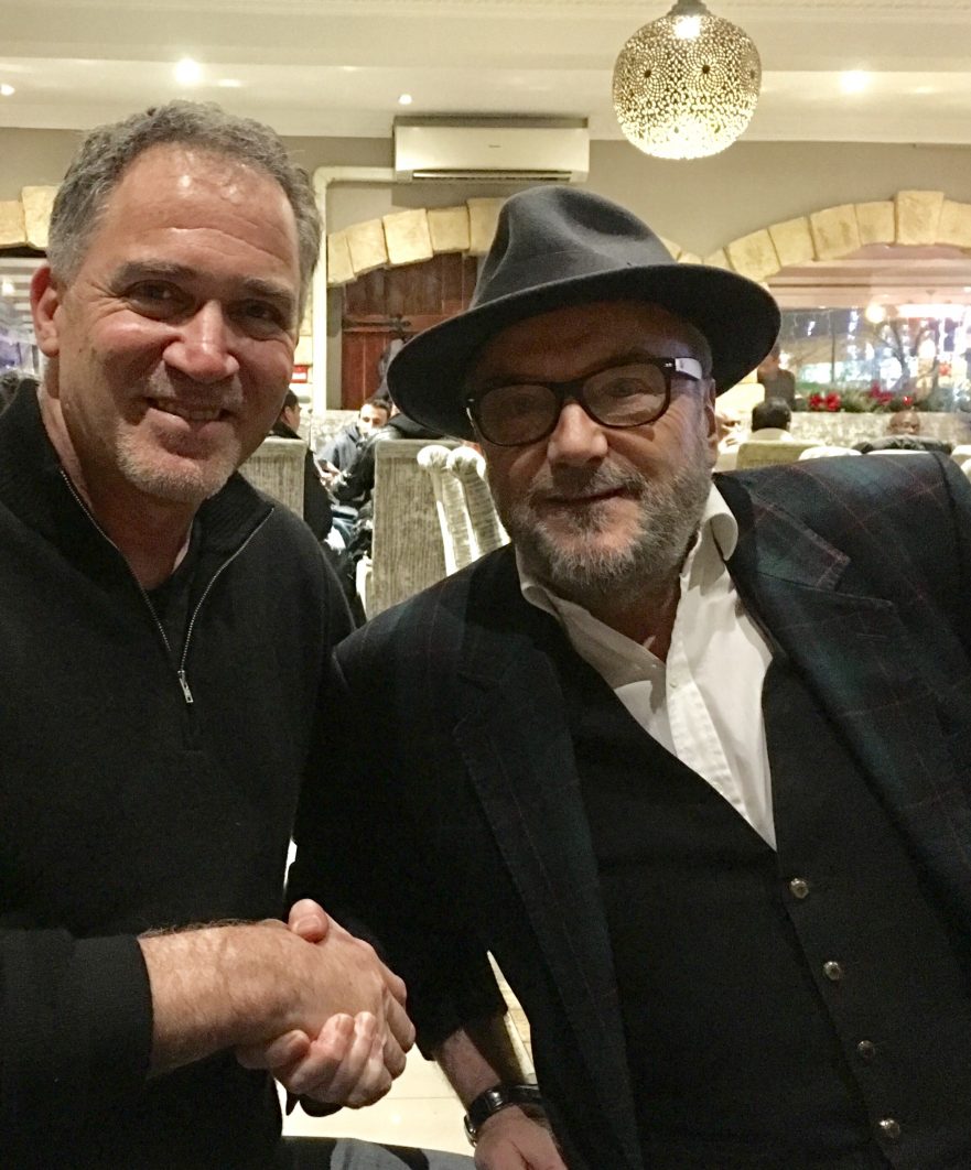 Miko Peled with George Galloway, London - Just World Educational