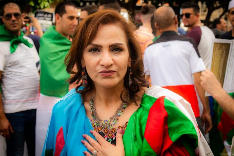 Algeria, woman two flags - Just World Educational